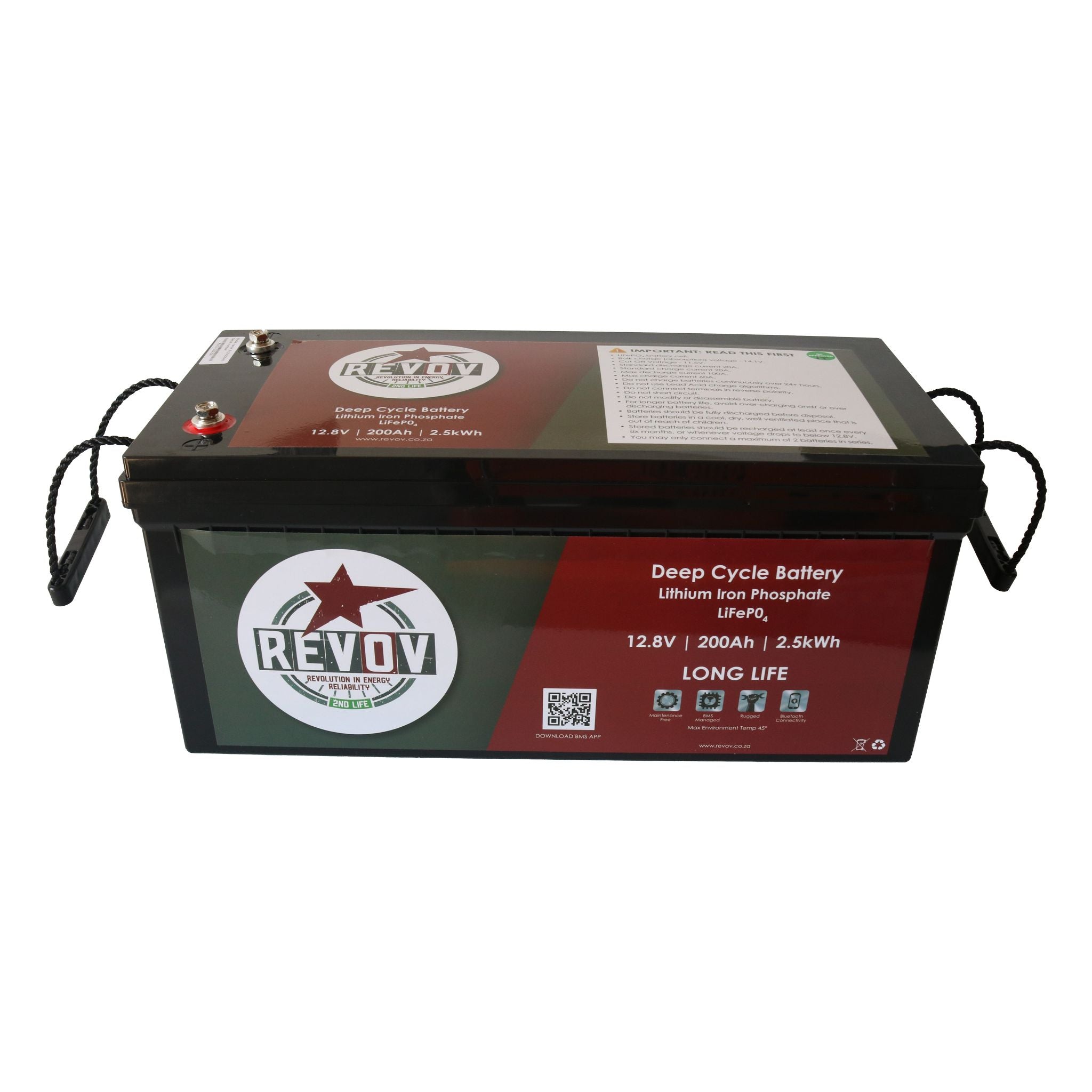 REVOV 2nd LiFe 12V 200Ah | Lithium Iron Battery Is Portable